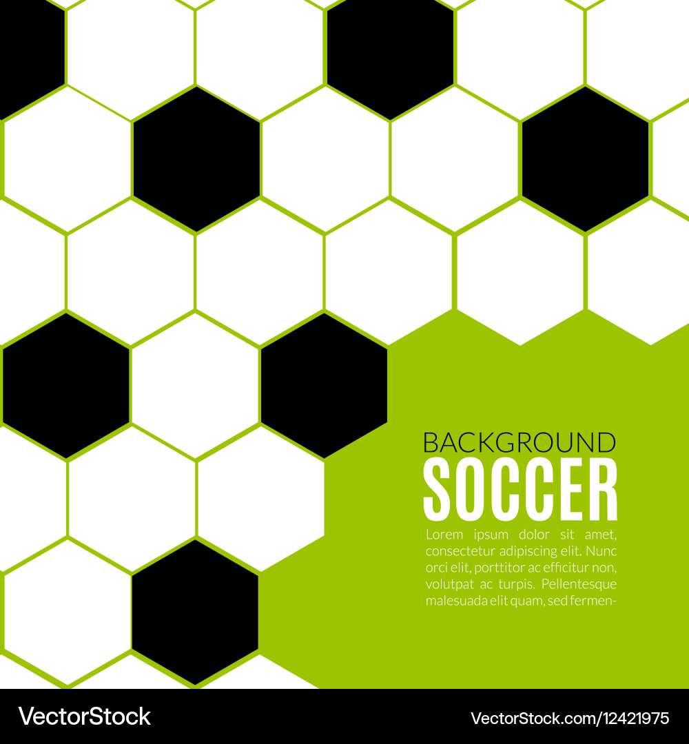 Hexagonal Soccer Background Royalty Free Vector Image