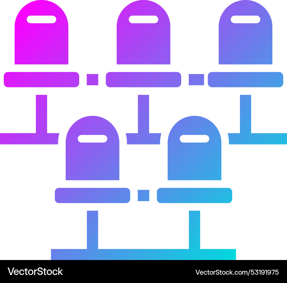 Waiting room icon design Royalty Free Vector Image