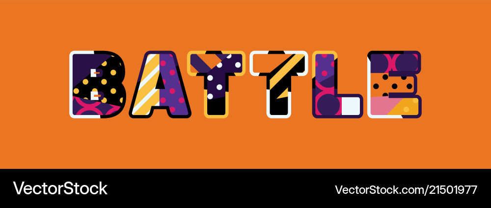 Battle concept word art Royalty Free Vector Image