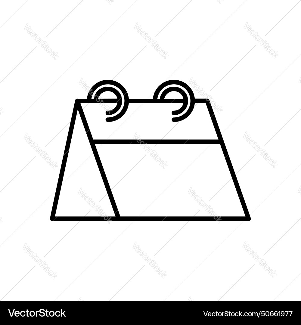 Calendar line icon design Royalty Free Vector Image
