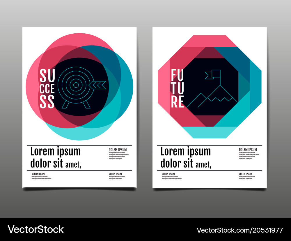 Cover design template layout annual Royalty Free Vector