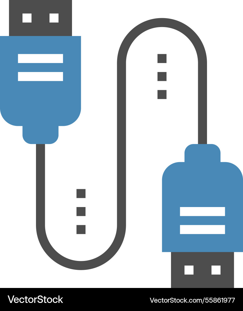 Plug in flat web icon concept Royalty Free Vector Image