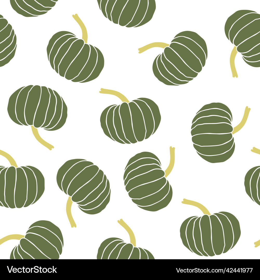 Pumpkin pattern seamless Royalty Free Vector Image