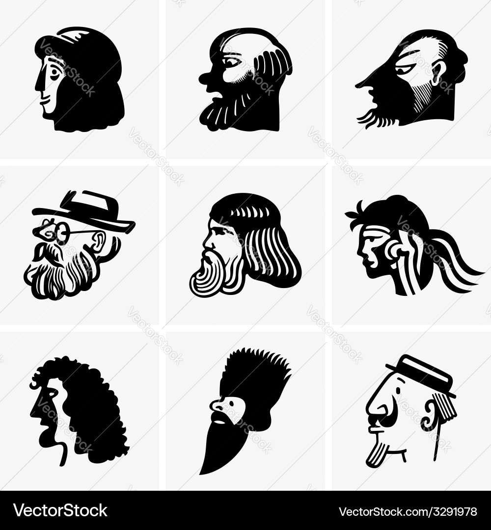 Faces Royalty Free Vector Image - VectorStock