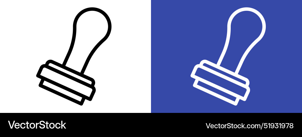 Official stamp icon for document authentication Vector Image