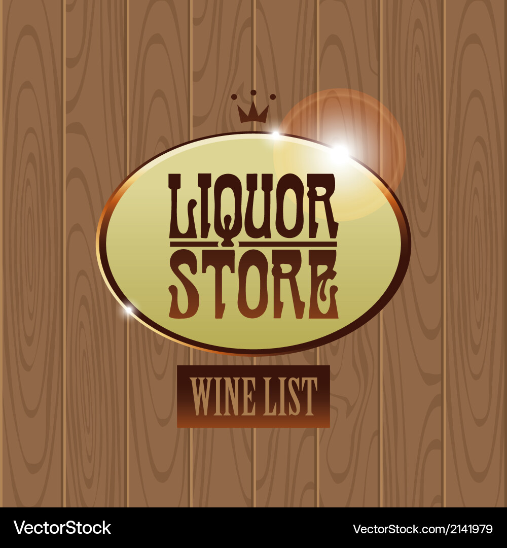 Liquor store Royalty Free Vector Image - VectorStock
