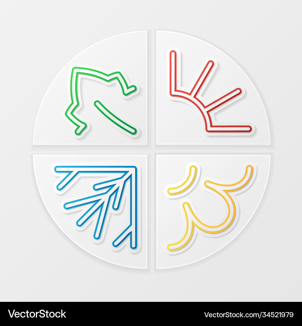 Symbols seasons Royalty Free Vector Image - VectorStock