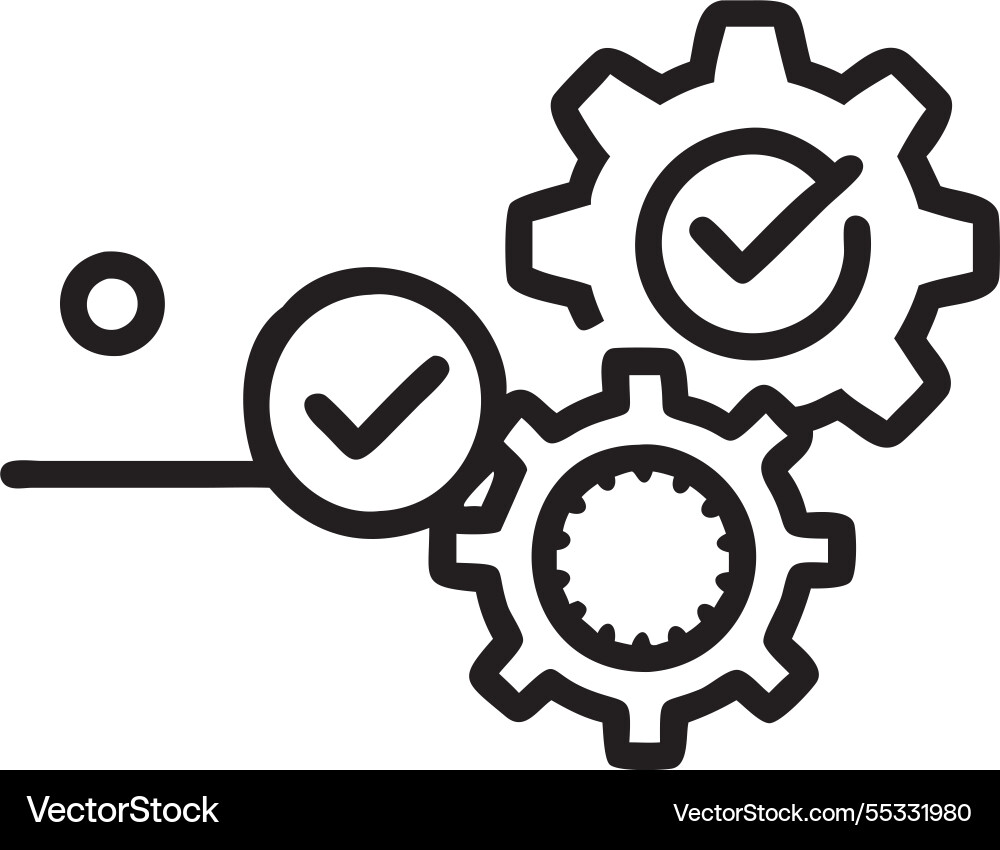 Abstract iso standards quality control assurance Vector Image