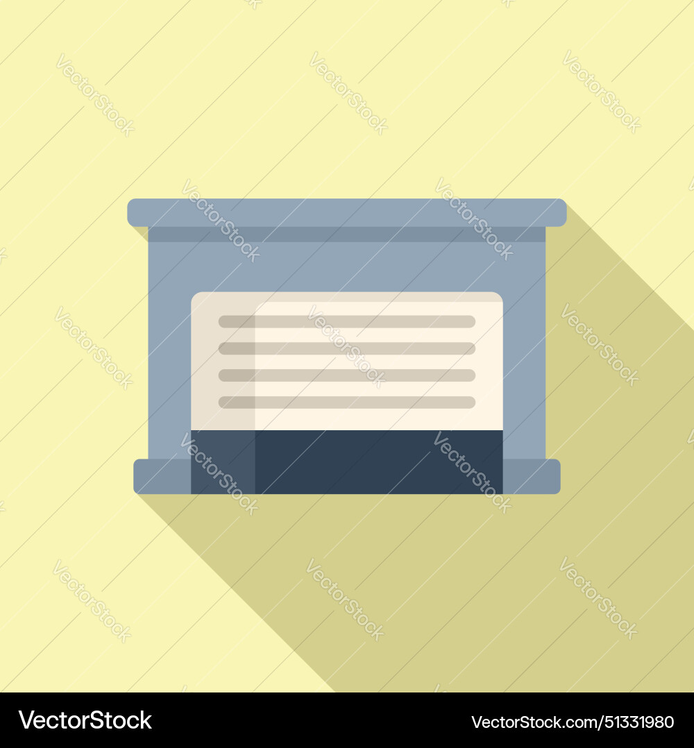 Flat design vintage garage icon Royalty Free Vector Image