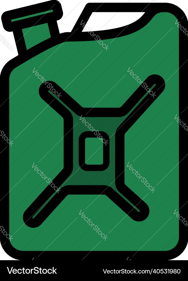 Fuel canister icon Royalty Free Vector Image - VectorStock