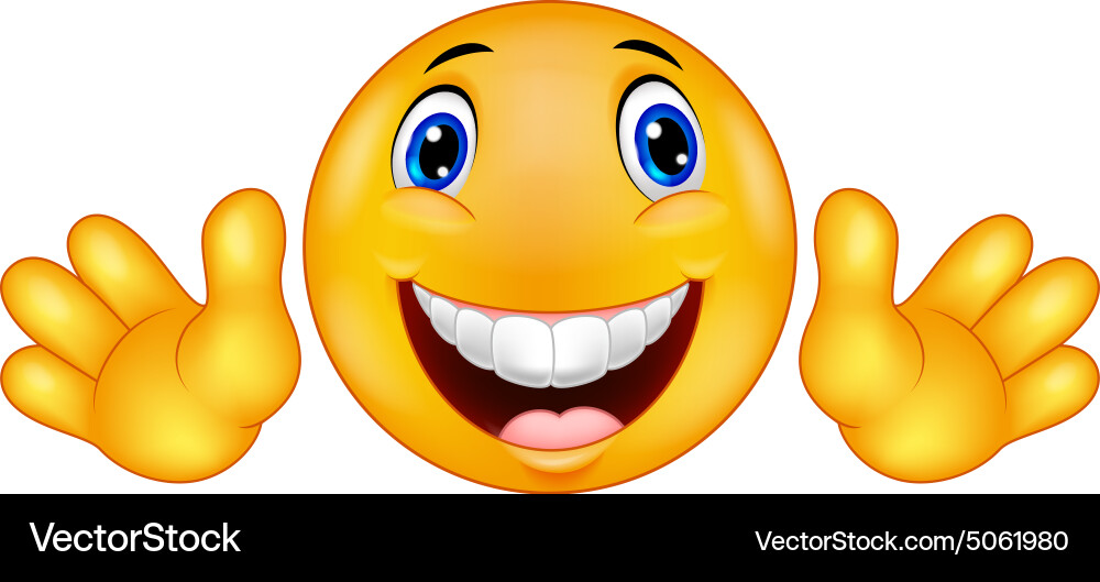Happy emoticon smiley Royalty Free Vector Image