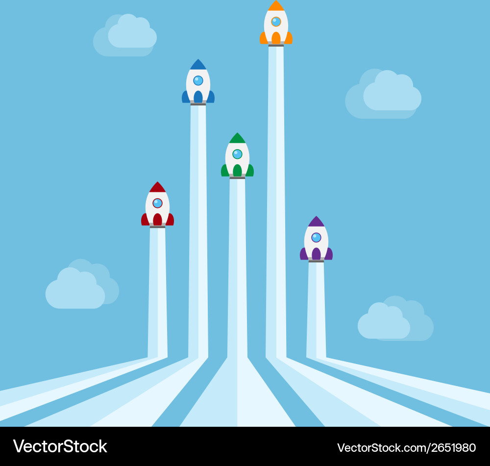 Rockets Royalty Free Vector Image - VectorStock