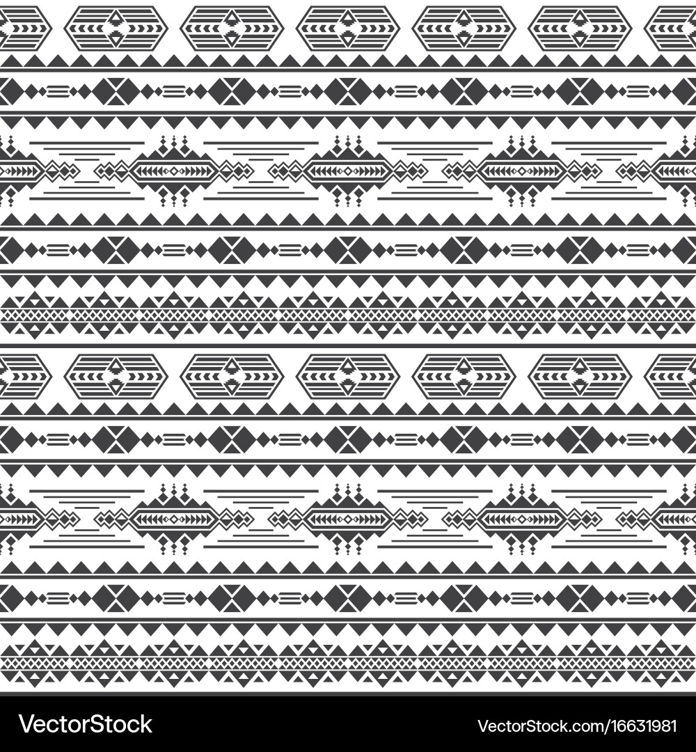 Aztec culture seamless pattern mexican Royalty Free Vector