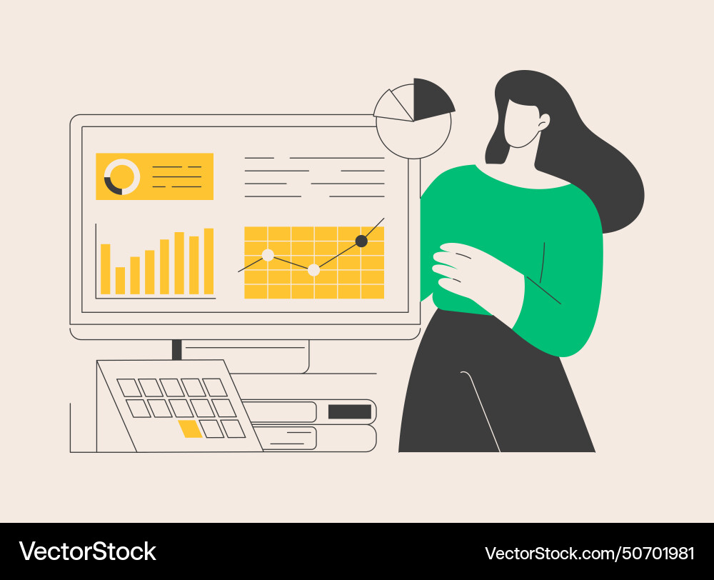 Business intelligence abstract concept Royalty Free Vector