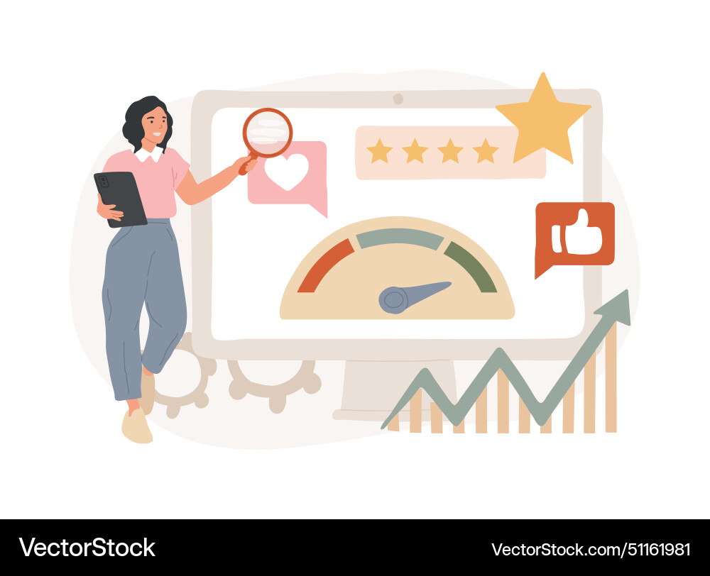Reputation management isolated concept Royalty Free Vector
