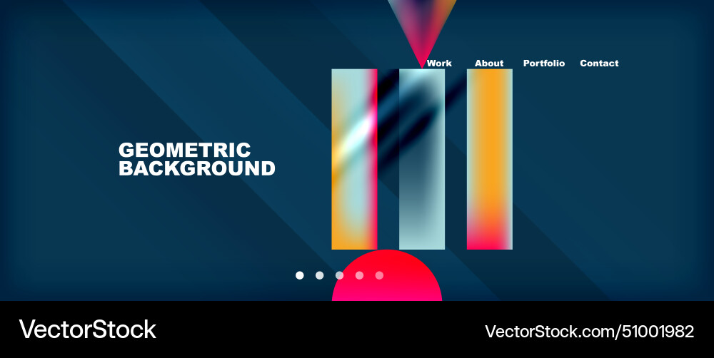 A vibrant geometric background with an electric Vector Image