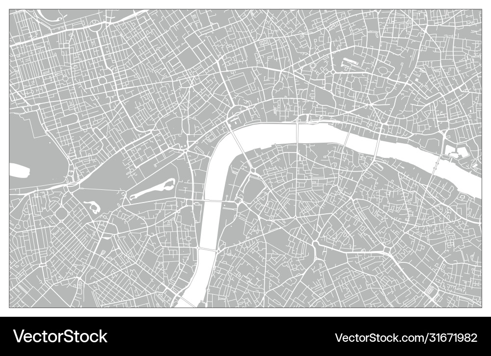 White and grey city map london Royalty Free Vector Image