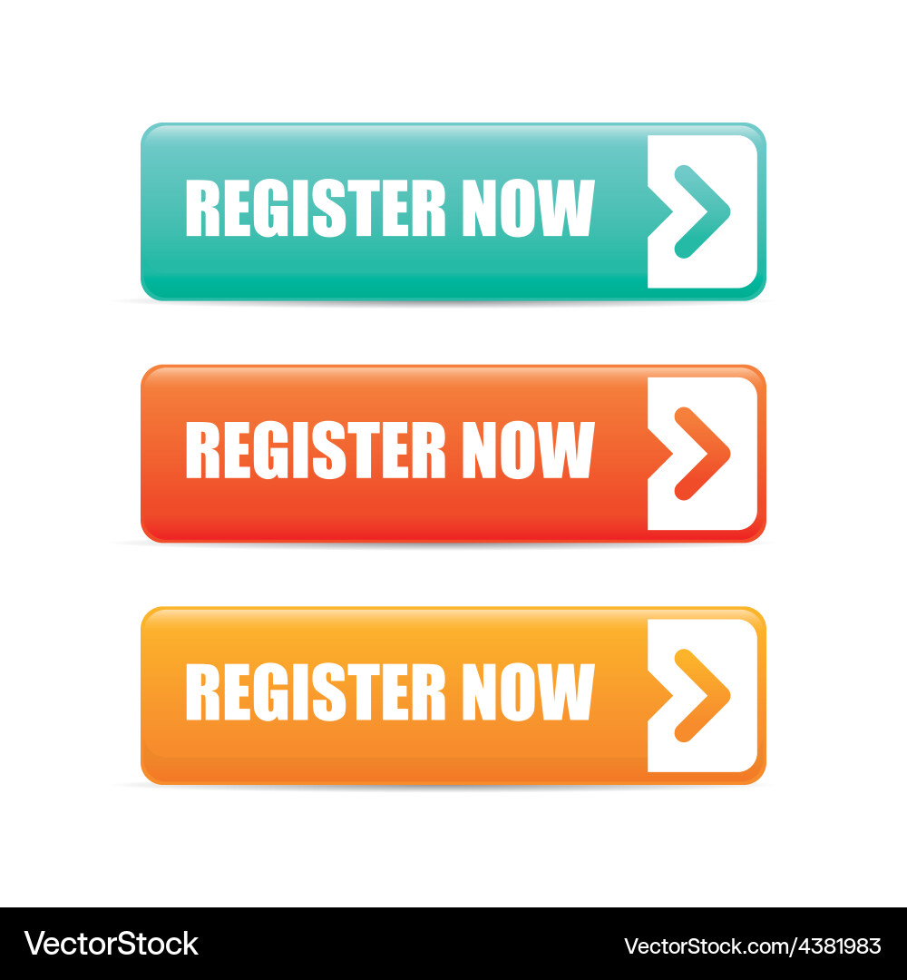 Register now design Royalty Free Vector Image - VectorStock