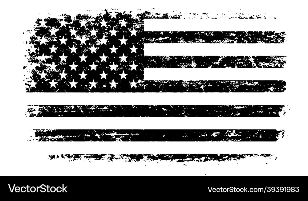 Usa flag distressed american with splash Vector Image
