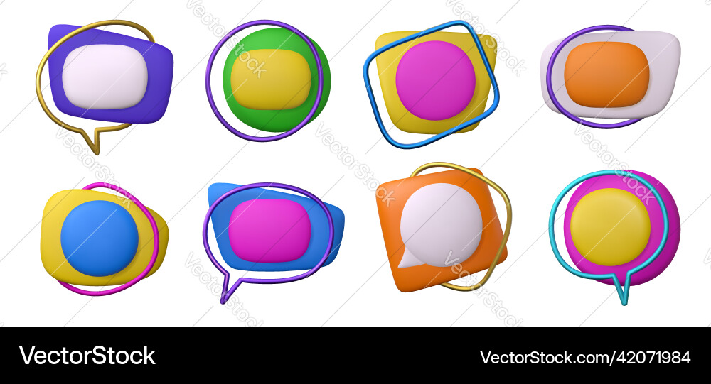 3d badges template Royalty Free Vector Image - VectorStock