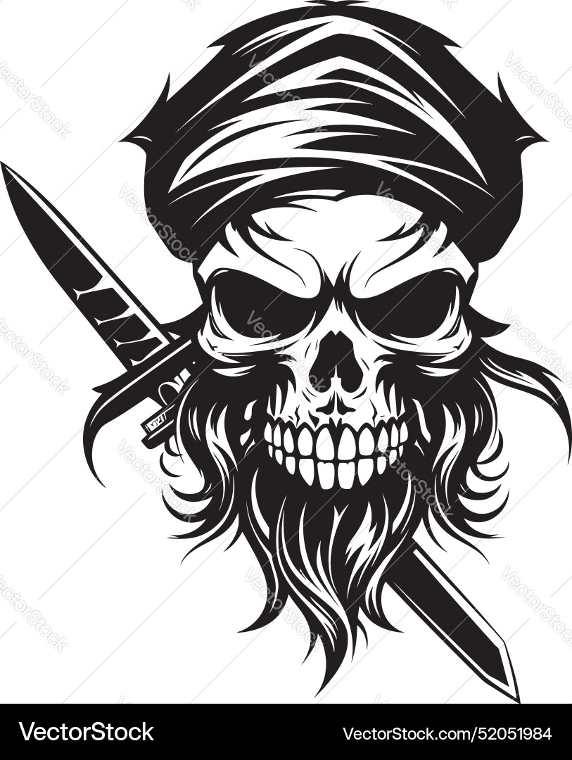 Buccaneers badge jolly roger skull pirate Vector Image