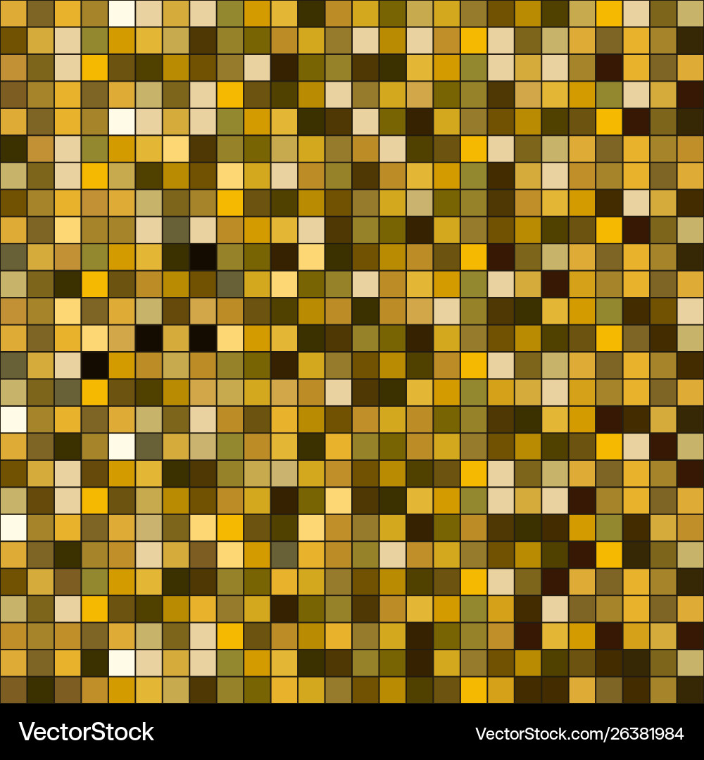 Gold square sparkle texture seamless pattern Vector Image