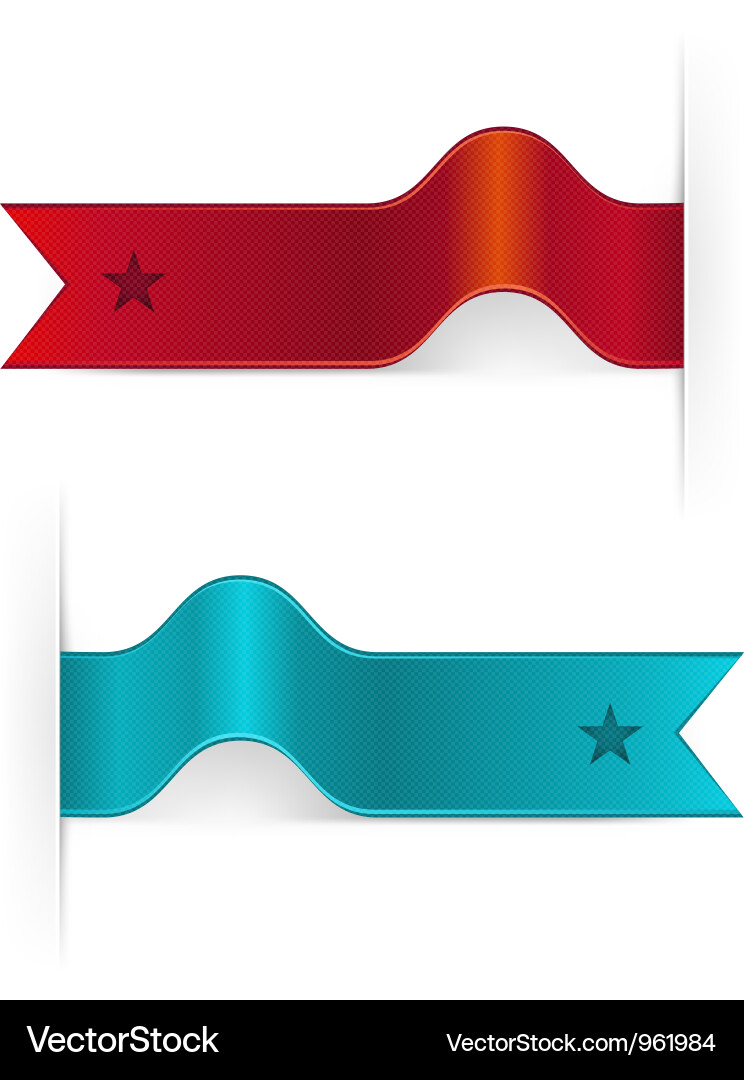 Ribbon bookmarks Royalty Free Vector Image - VectorStock