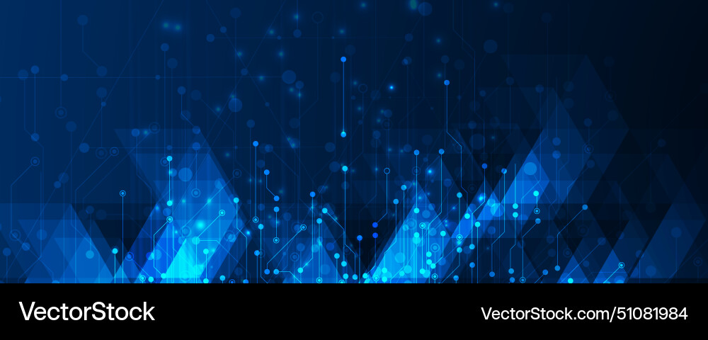 Technology innovation background idea of global Vector Image