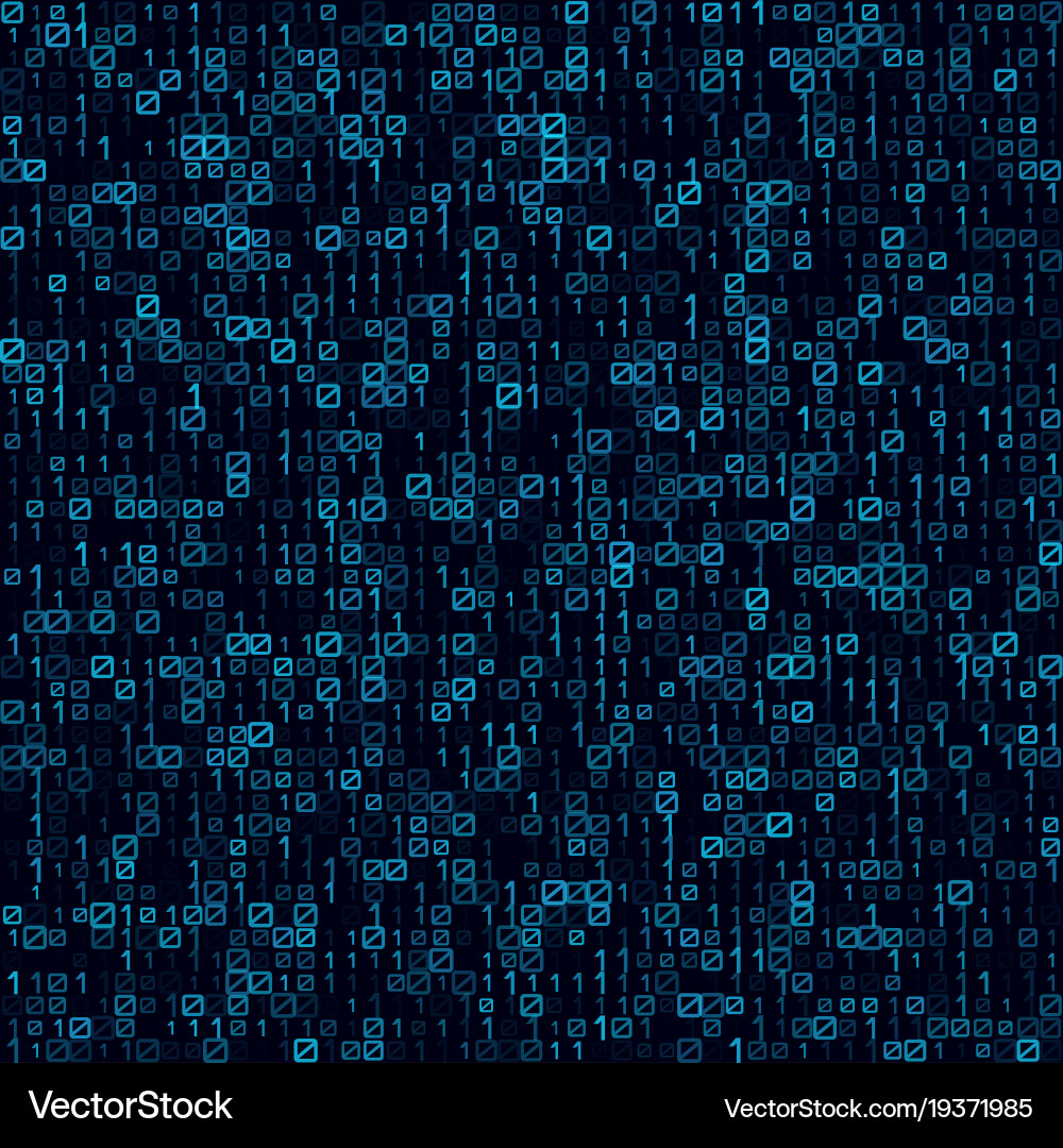 Abstract blue technology seamless background Vector Image