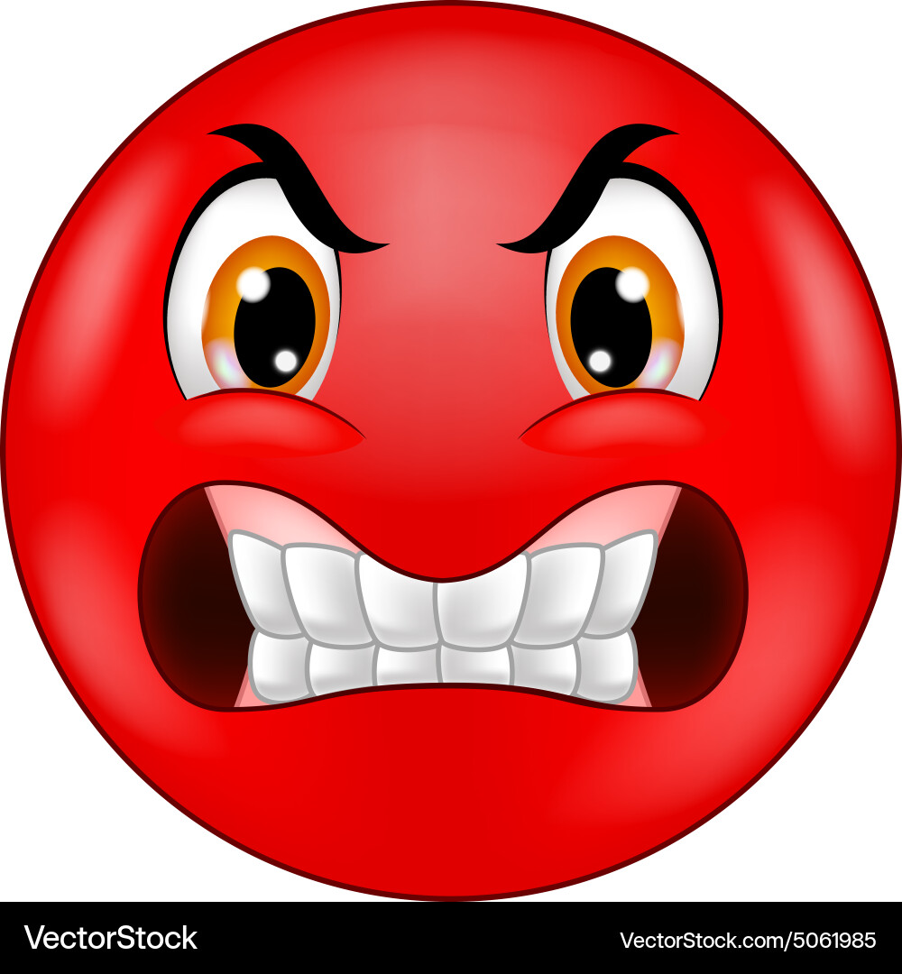 Smiley Face For Angry Angry Pink Emoji PNG Images CleanPNG