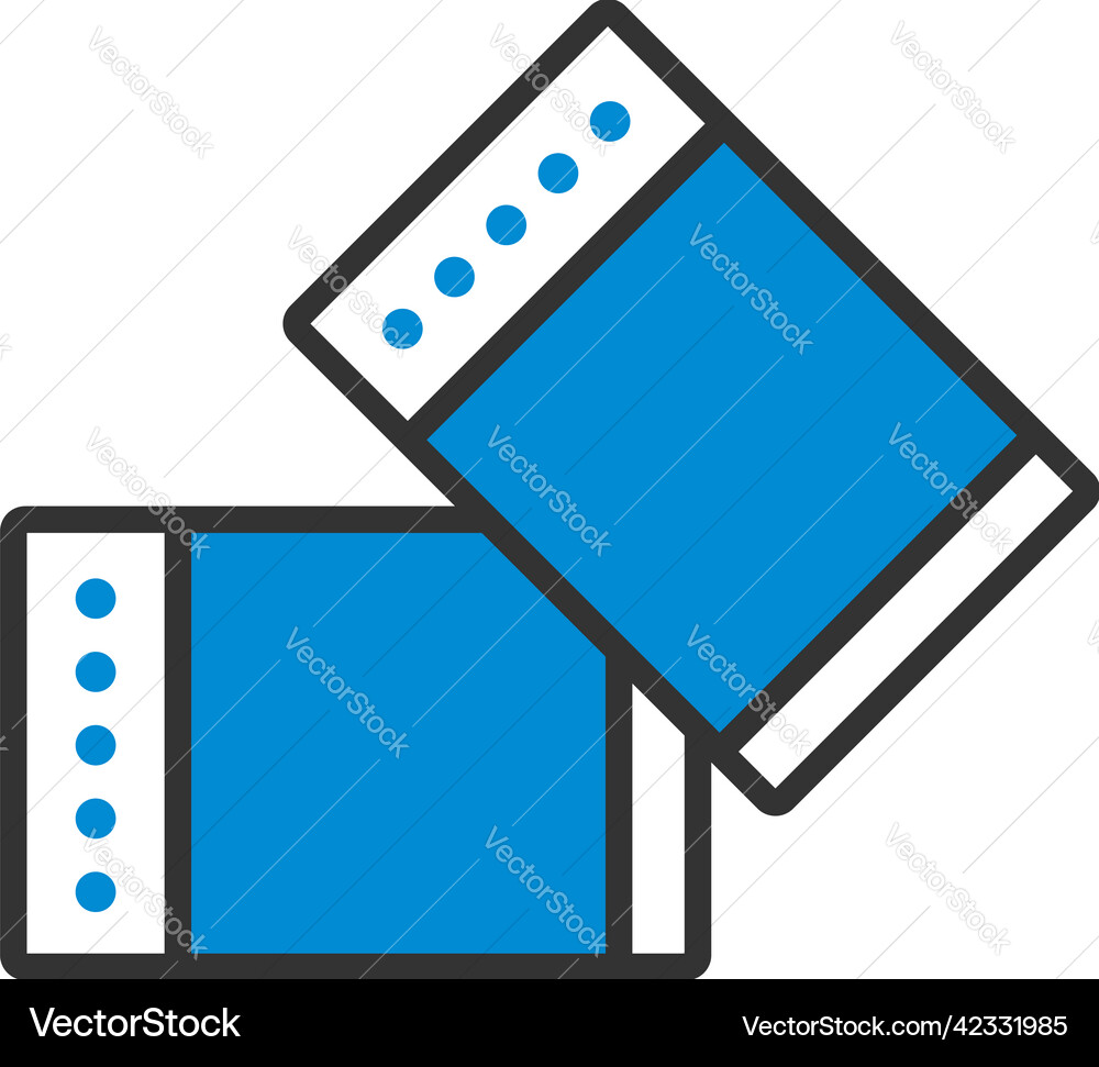 Business cufflink icon Royalty Free Vector Image