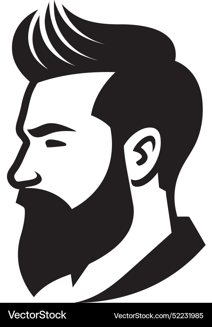 Graphic ink men in black editiona step Royalty Free Vector