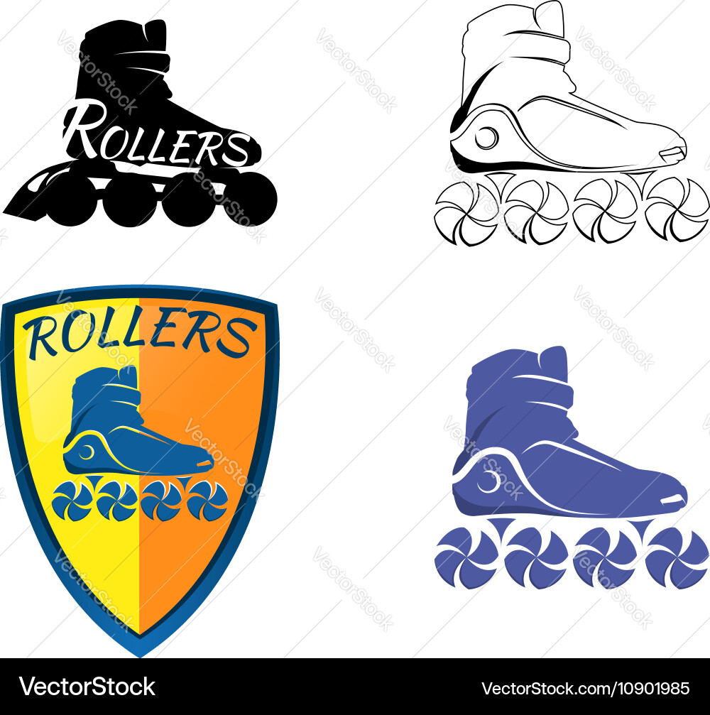 Logo roller skating Royalty Free Vector Image - VectorStock