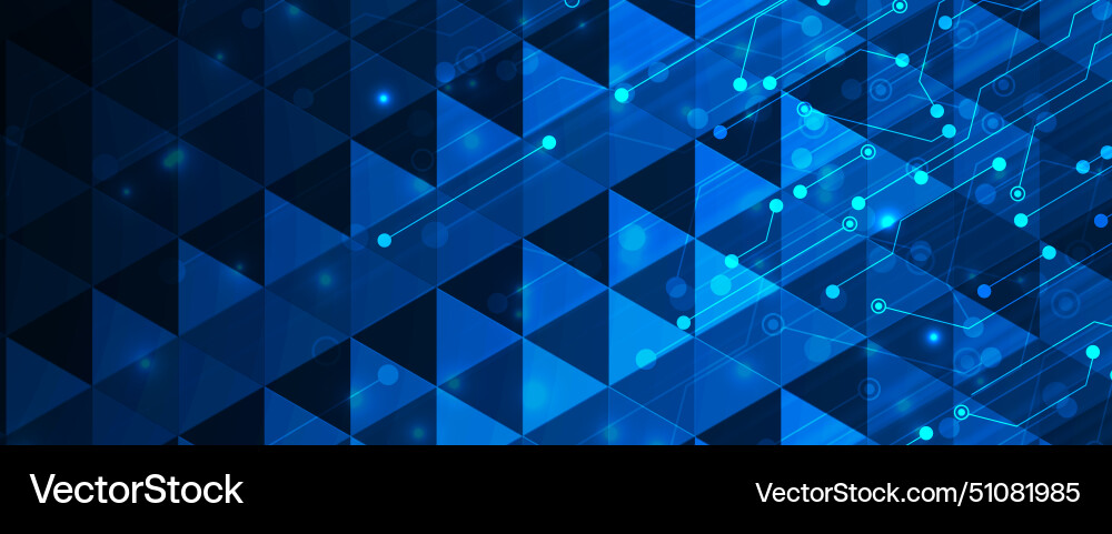 Technology innovation background idea of global Vector Image