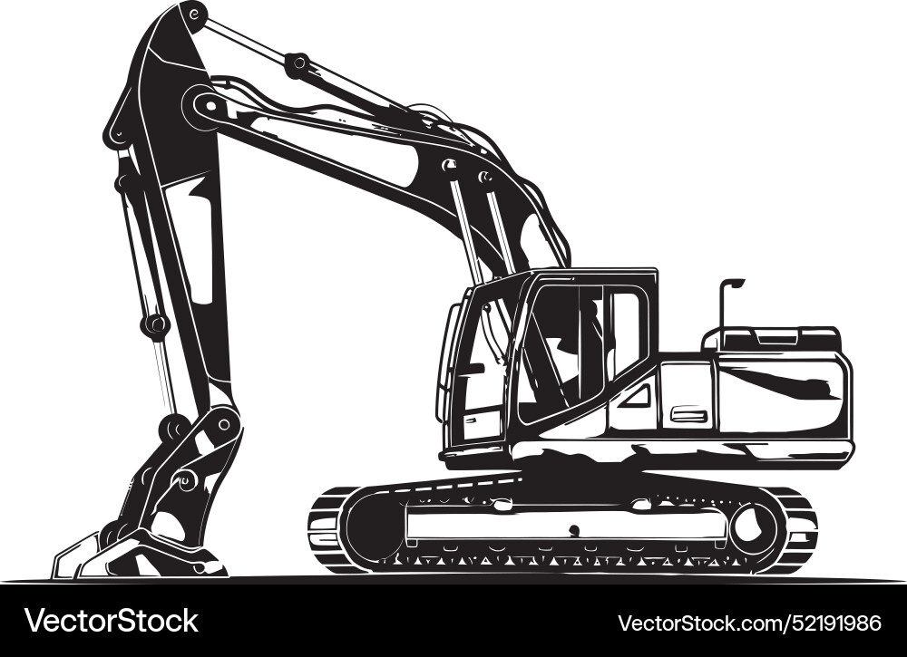 Excavators in space exploration preparing for off Vector Image