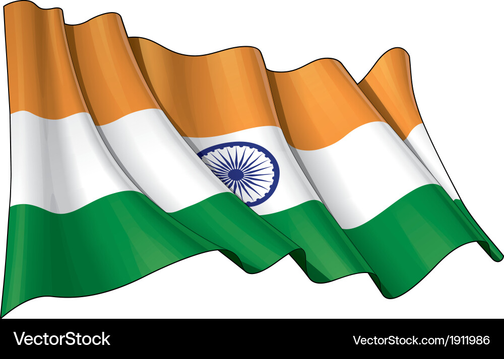India flag Royalty Free Vector Image - VectorStock