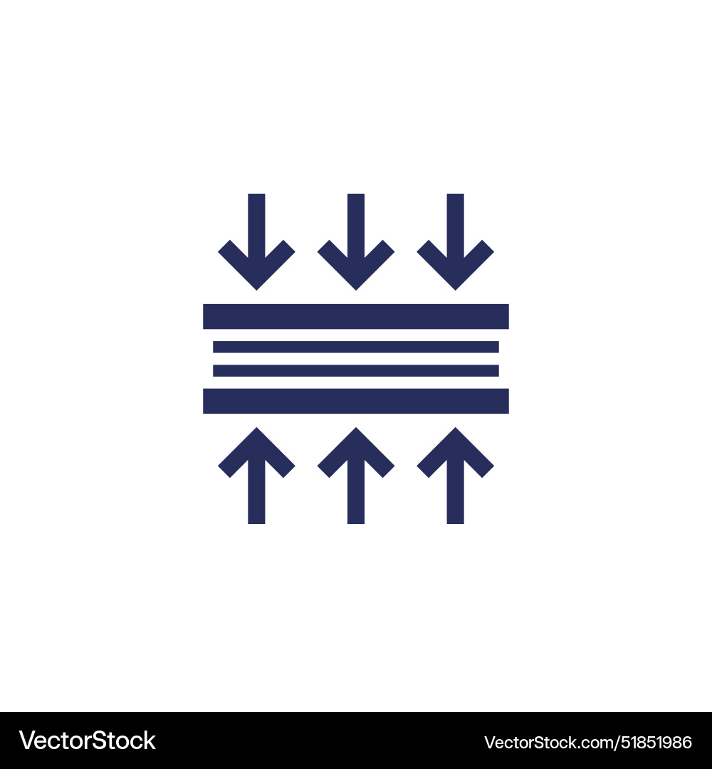 Thick or thickness icon Royalty Free Vector Image