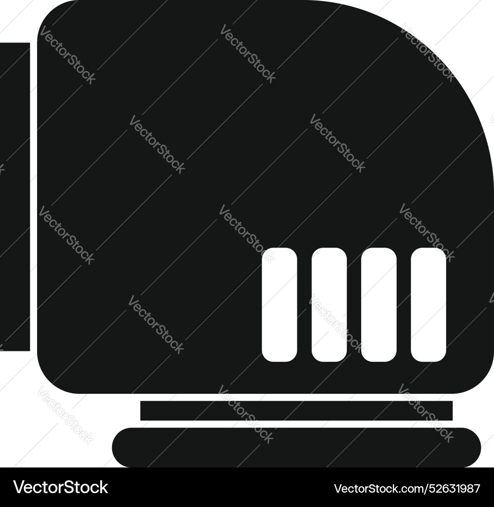 Black air conditioner unit cooling system icon Vector Image