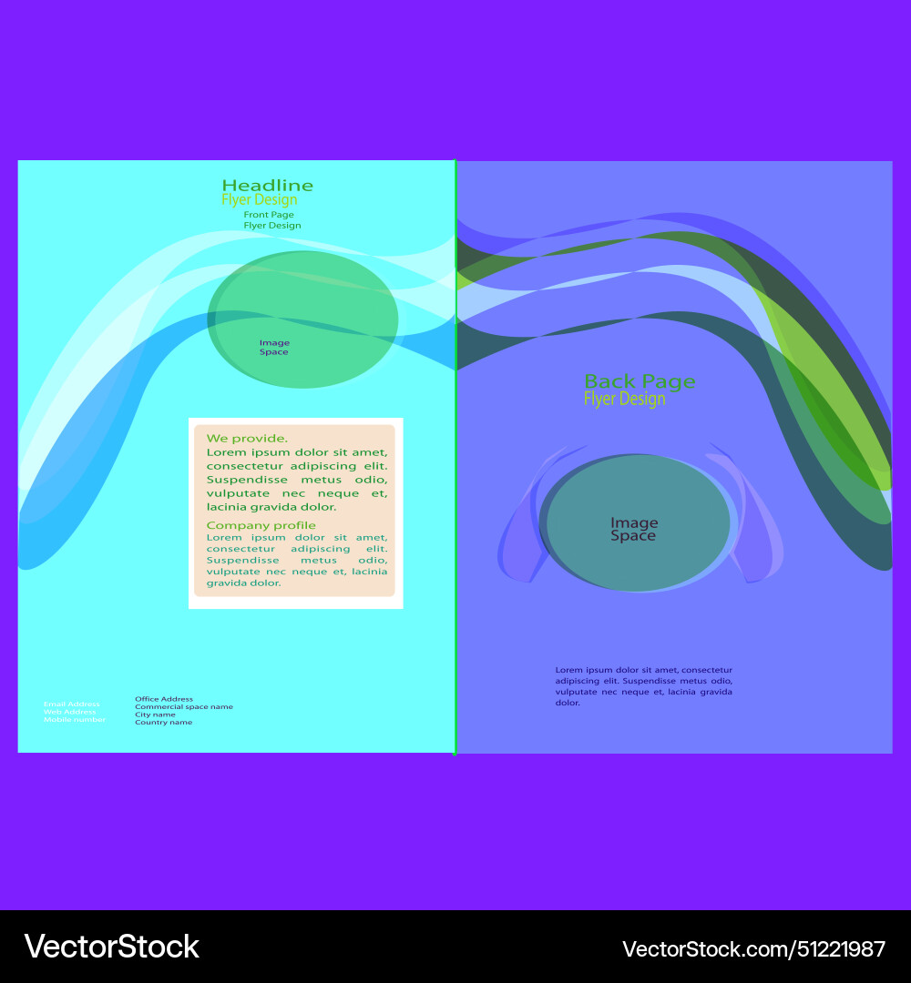 Flyer 1 Royalty Free Vector Image - VectorStock