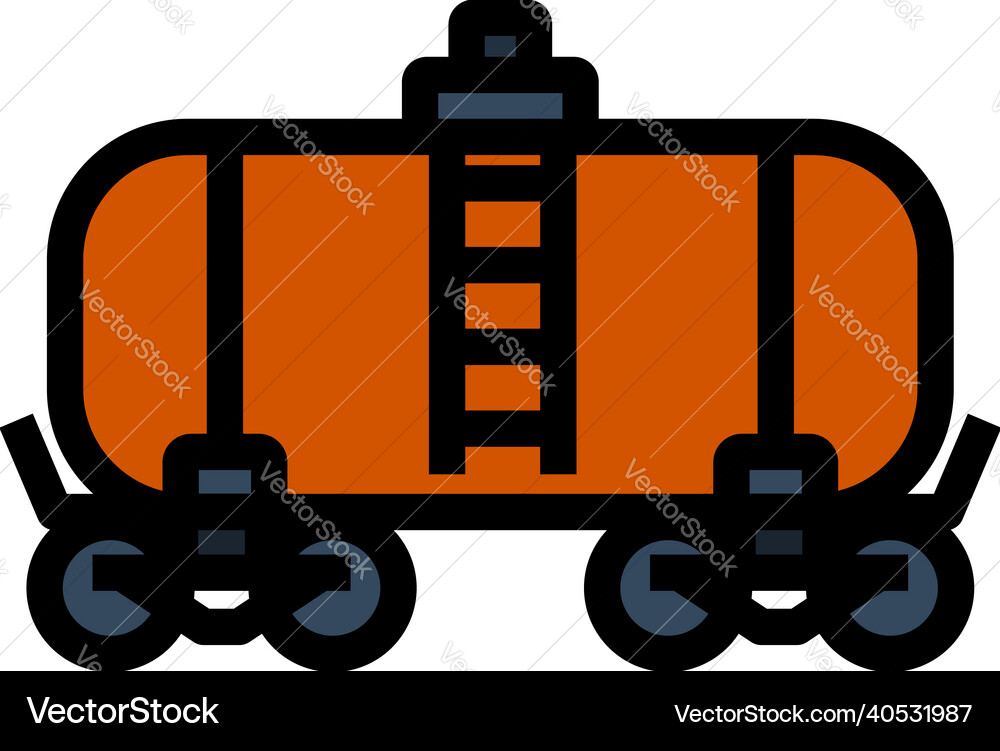 Oil railway tank icon Royalty Free Vector Image