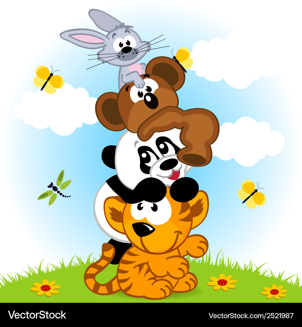 Pyramid animal Royalty Free Vector Image - VectorStock