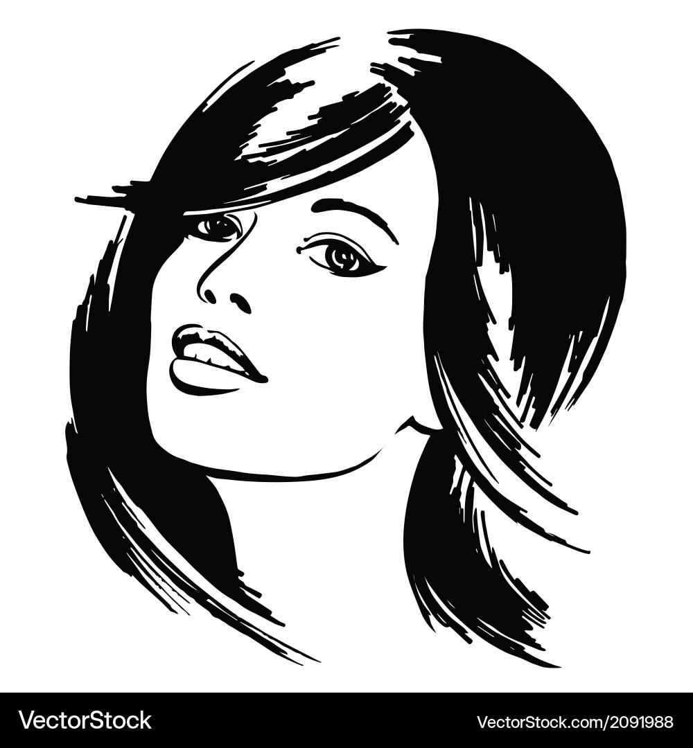Beautiful girl Royalty Free Vector Image - VectorStock