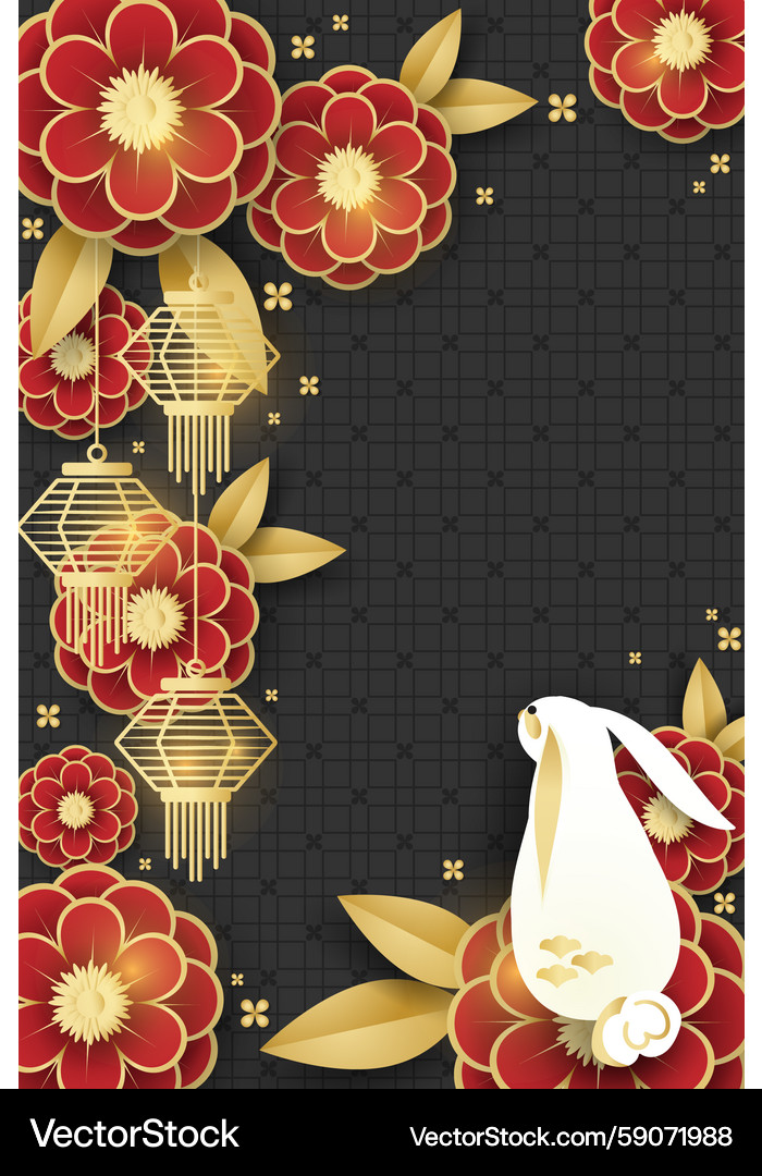 Chinese New Year Rabbit Banner – Royalty-Free Vector | VectorStock