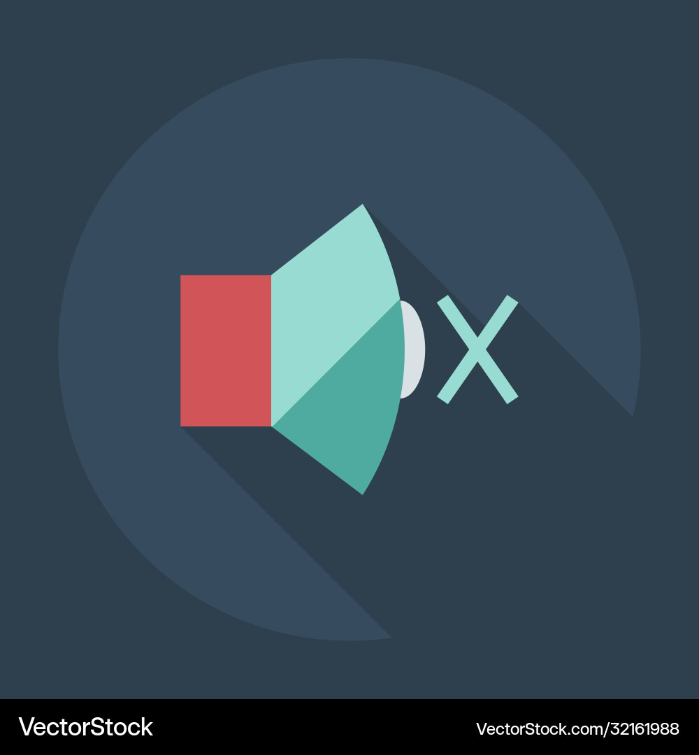 Flat modern design with shadow icons sound Vector Image