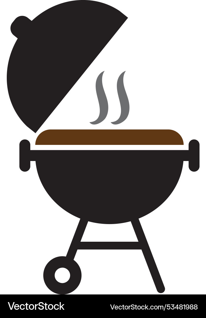 Grill icon logo design template isolated Vector Image