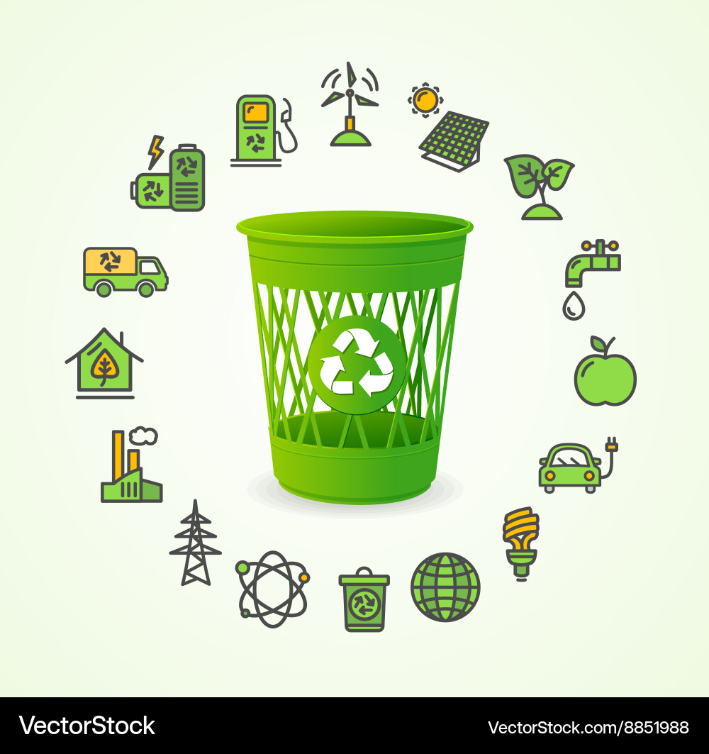 Recycled concept Royalty Free Vector Image - VectorStock