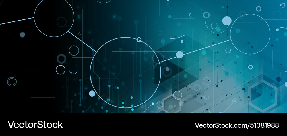 Technology innovation background idea of global Vector Image