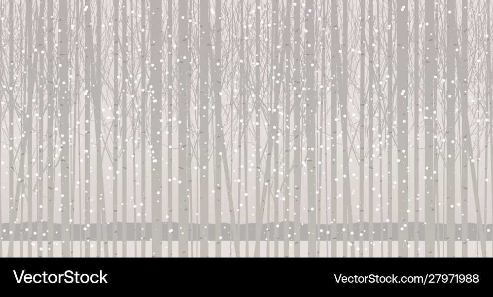 Winter Grove Pattern Royalty Free Vector Image