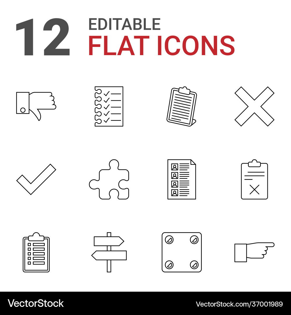 12 choice icons Royalty Free Vector Image - VectorStock