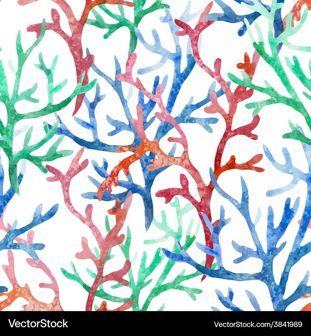 Corals with shells and crabs Royalty Free Vector Image